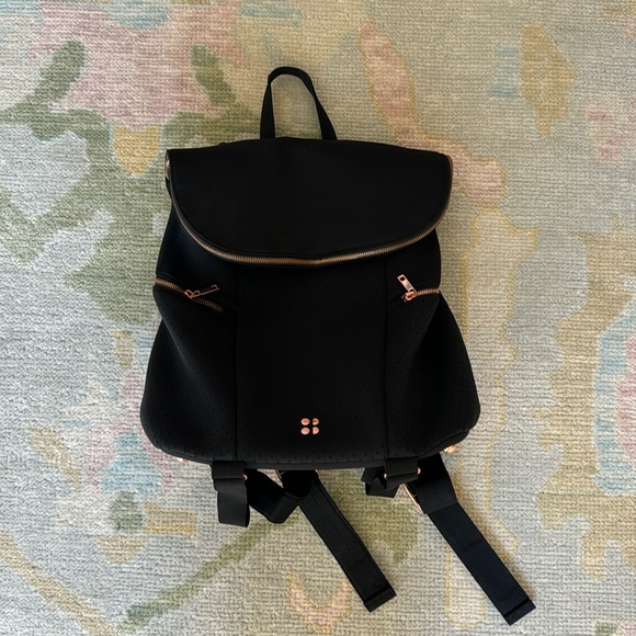 Sweaty Betty | Bags | Sweaty Betty Black Workout Book Bag W Yoga Mat ...